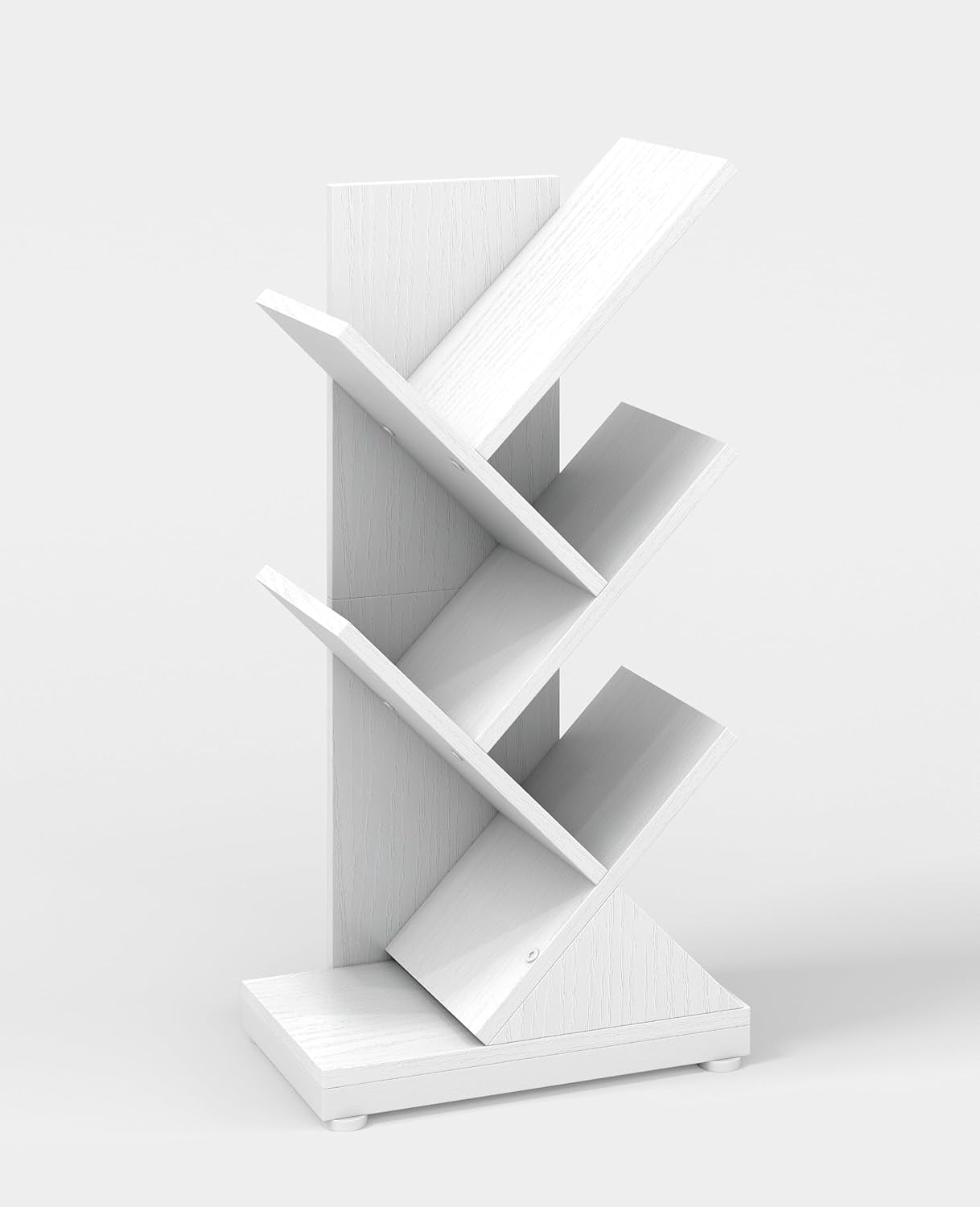 Tree Bookshelf,Retro Floor Standing Bookcase Display for CDs/Magazine ...