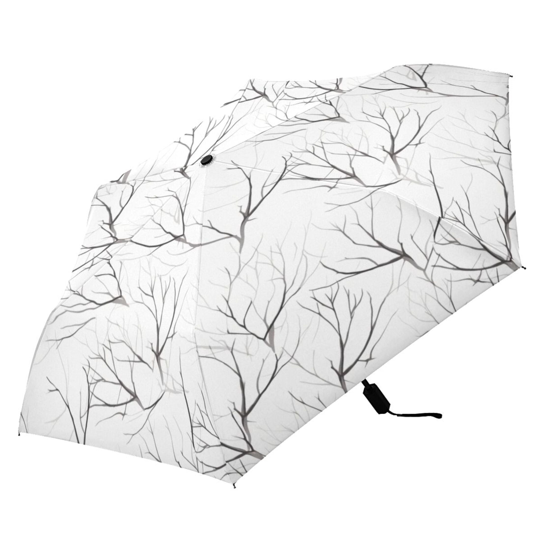 Tree Branch Compact Folding Umbrella for Rain Windproof Travel Umbrella ...