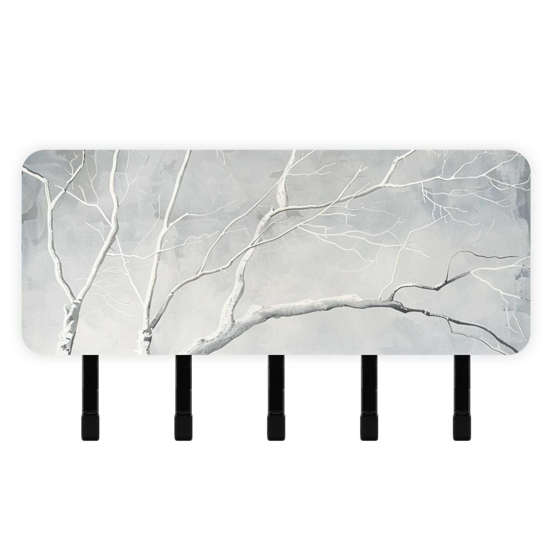 Tree Branch Key Holder for Wall Mail Holder Organizer with 5 Key Hooks ...