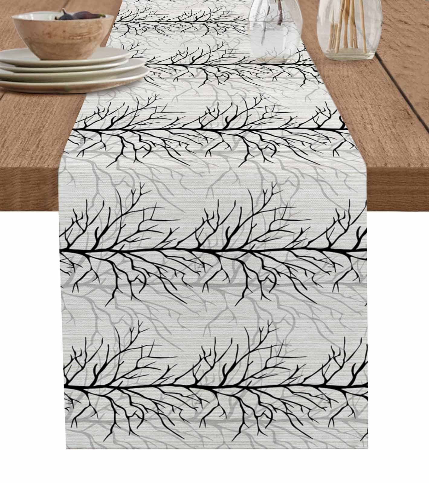 Tree Branch Table Runner for Dining Table Kitchen r Tablecloth Wedding ...