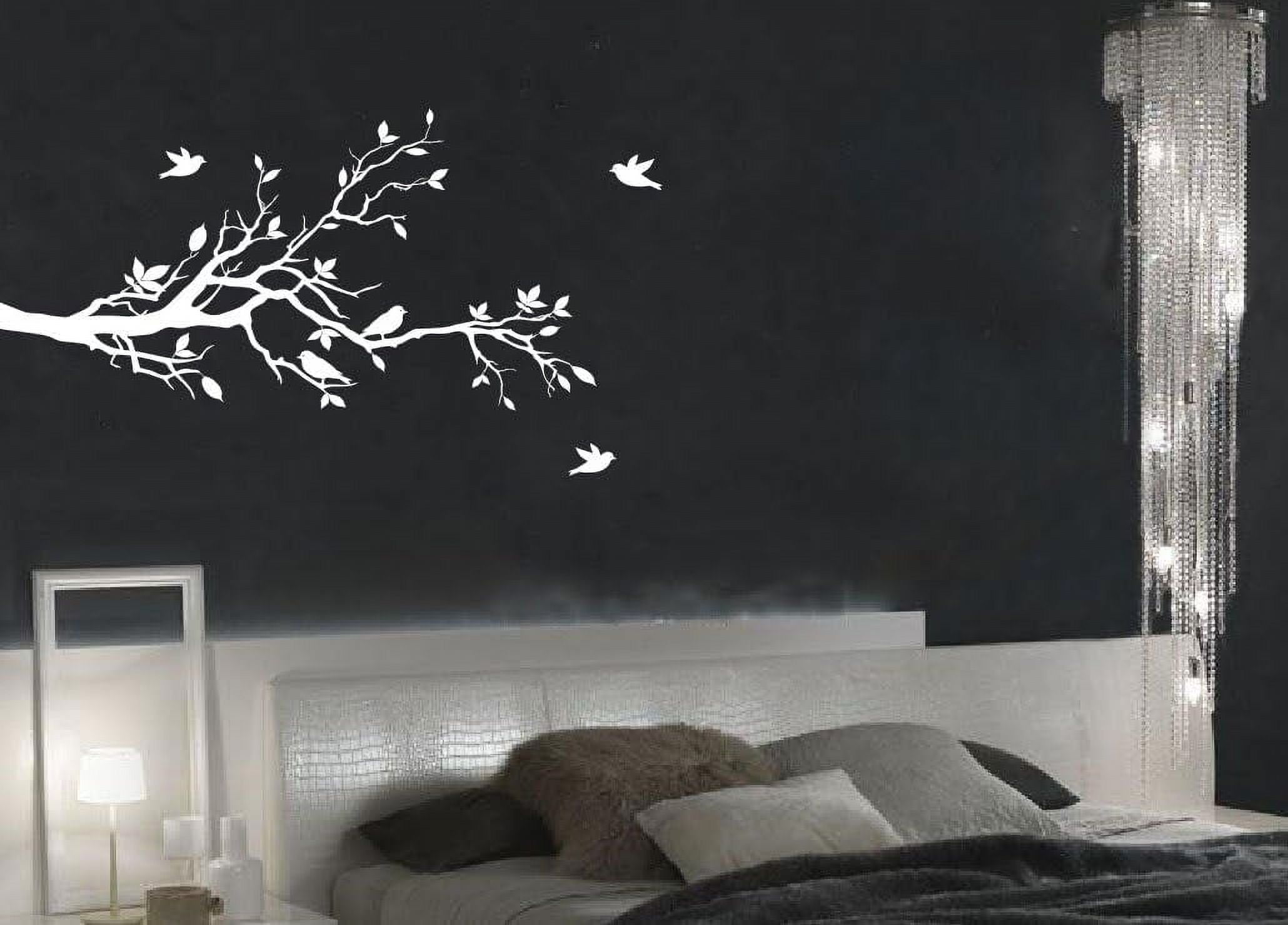 Tree Branches Wall Decal Love s Vinyl Sticker Nursery Leaves 56" Wide X ...