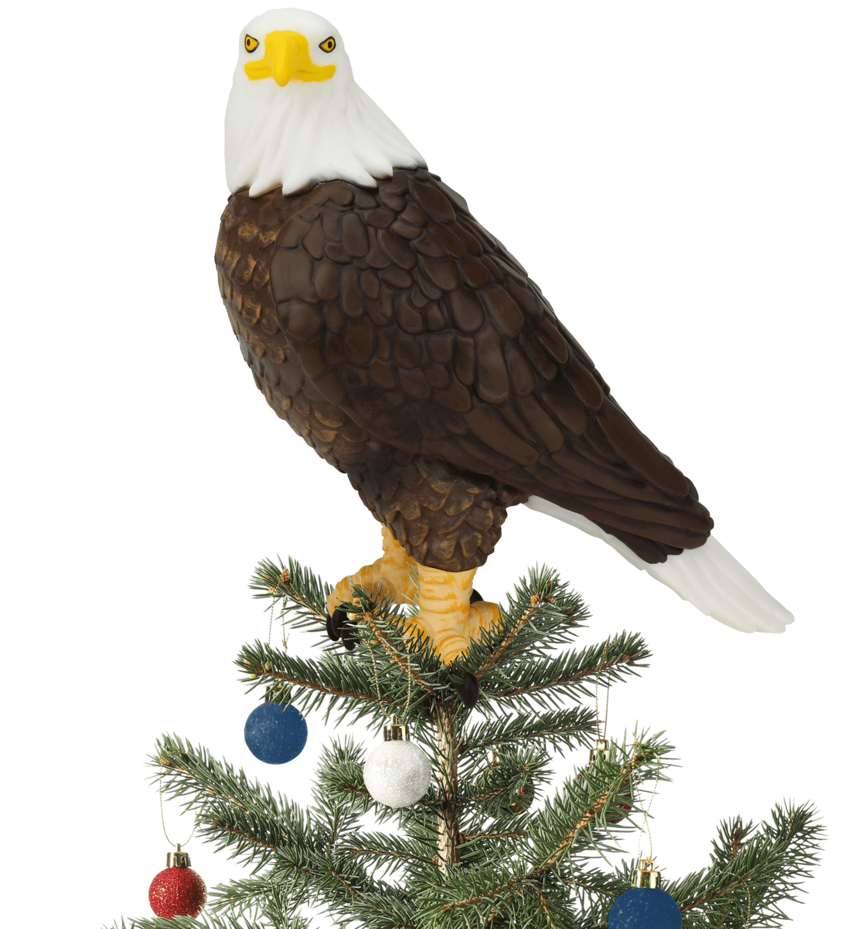 Tree Buddees Bald Eagle Christmas Tree Topper 10" Patriotic Holiday ...