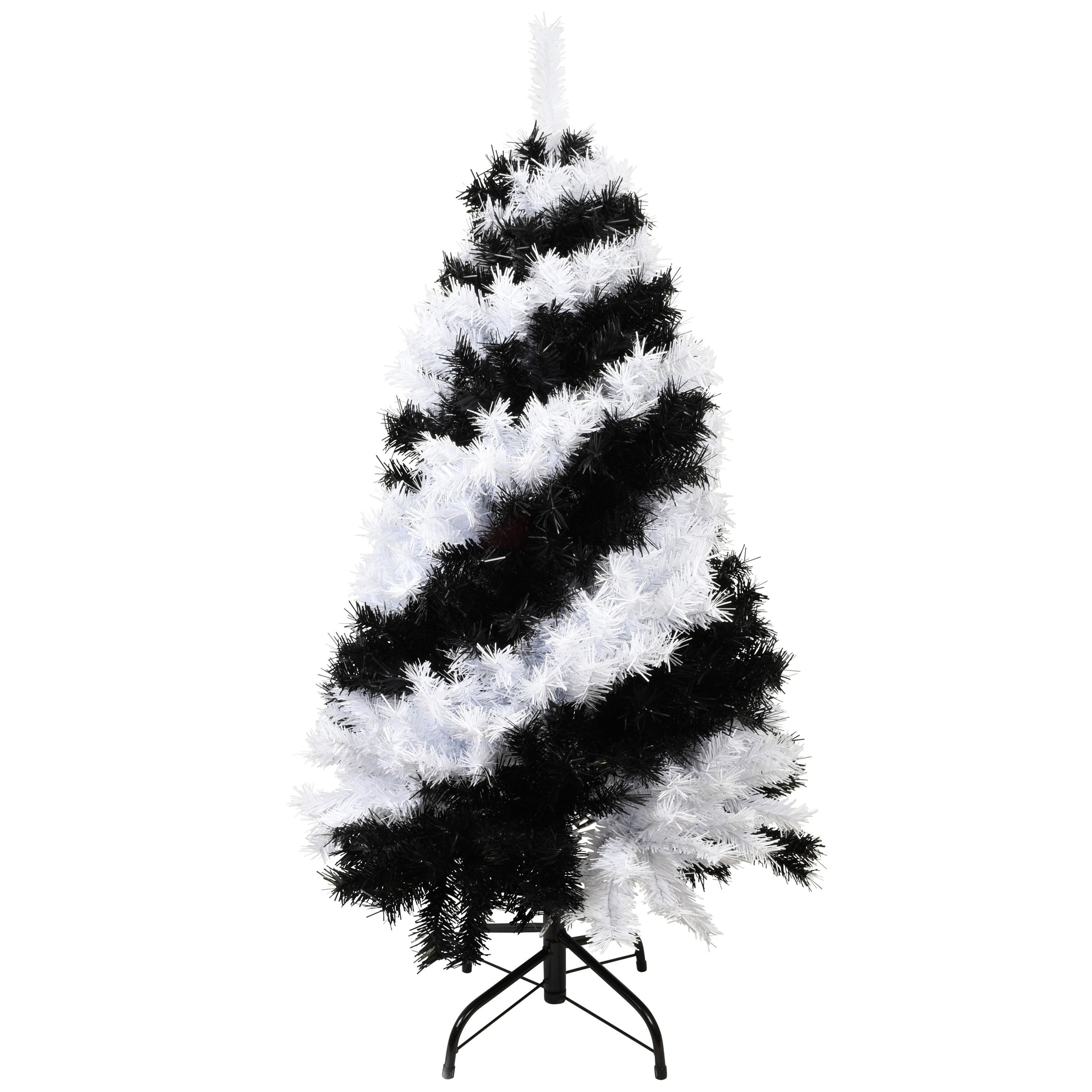 Tree Buddees Black and White Swirl Halloween Tree - Unique Christmas ...
