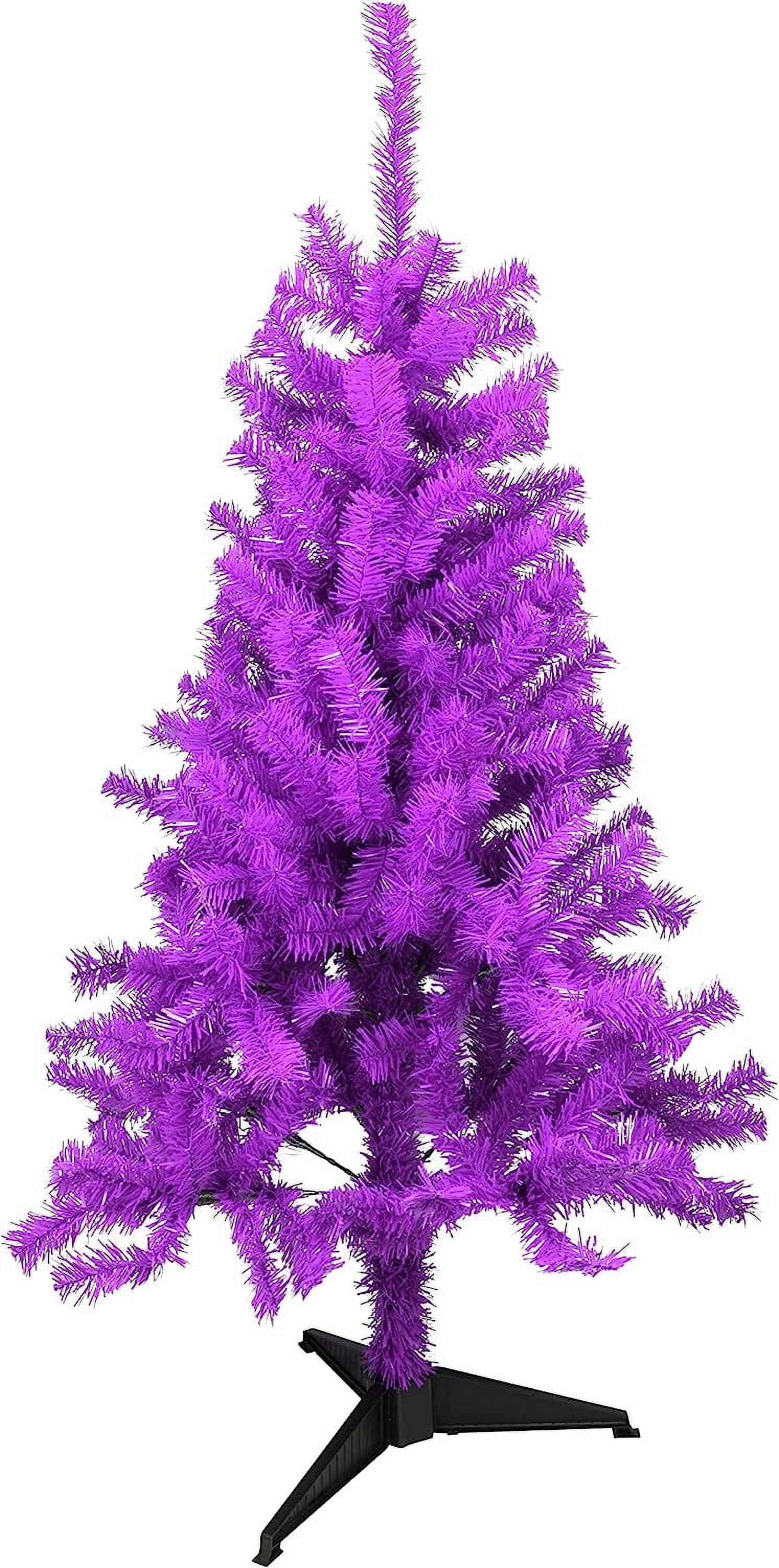 Tree Buddees Purple Halloween/Christmas Tree 4 Feet Tall Decoration ...