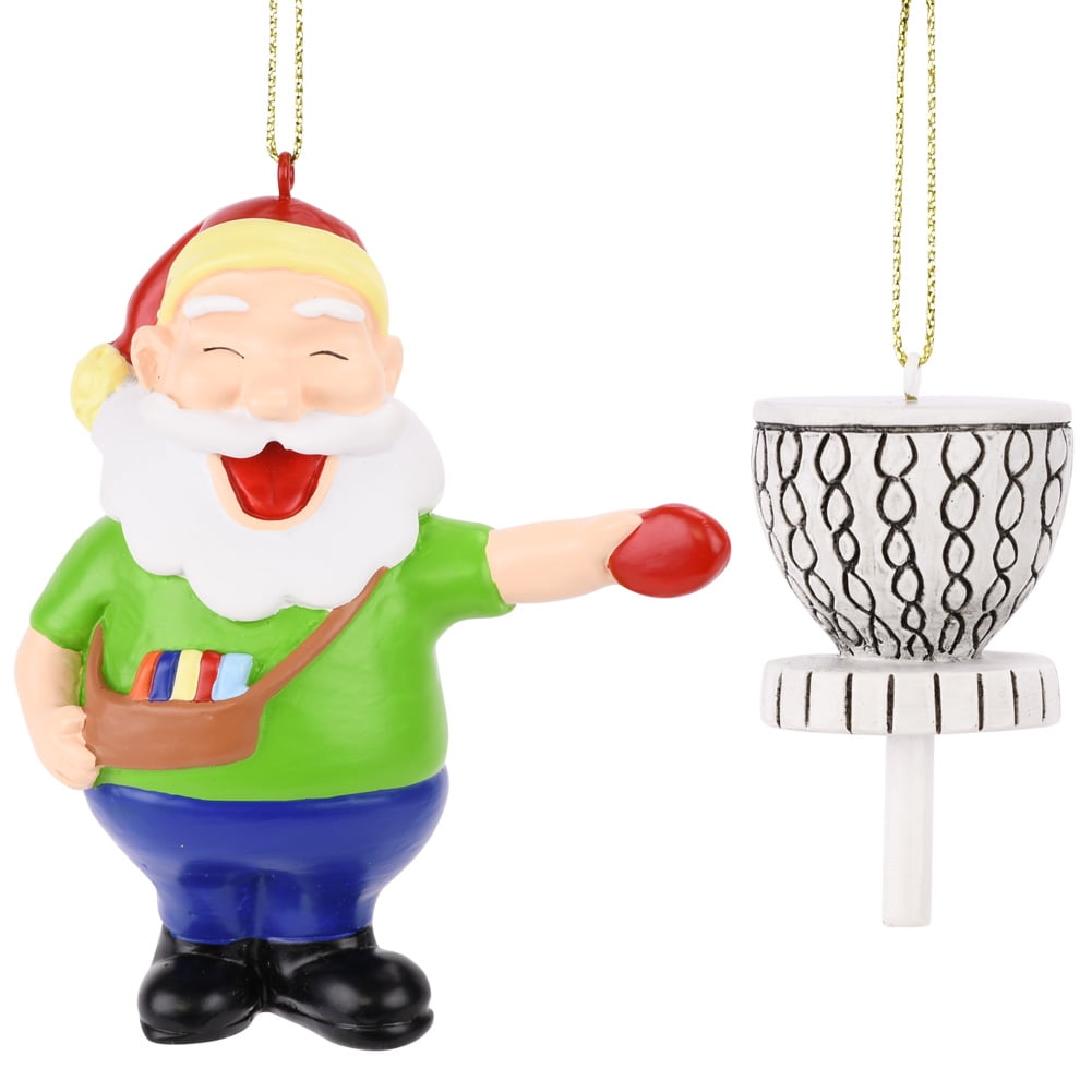 Tree Buddees Santa Frisbee Disc Golf Christmas Ornament 2 Piece Set ...