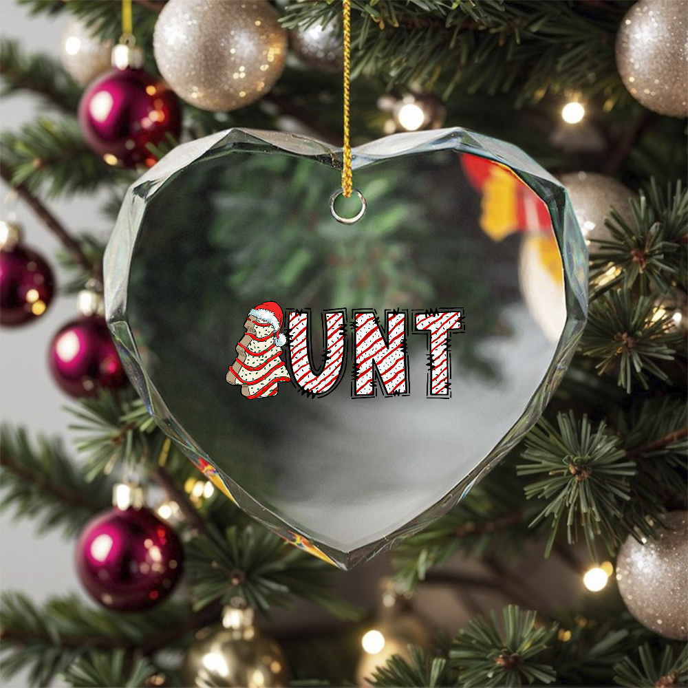 Tree Cake Aunt Cute Family Auntie Ornament Home Decoration, Crystal ...