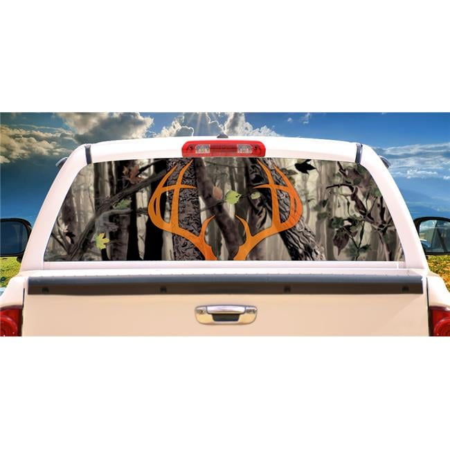 Tree Camo Rack Rear Window Graphic Truck View Thru Vinyl Back Decal ...