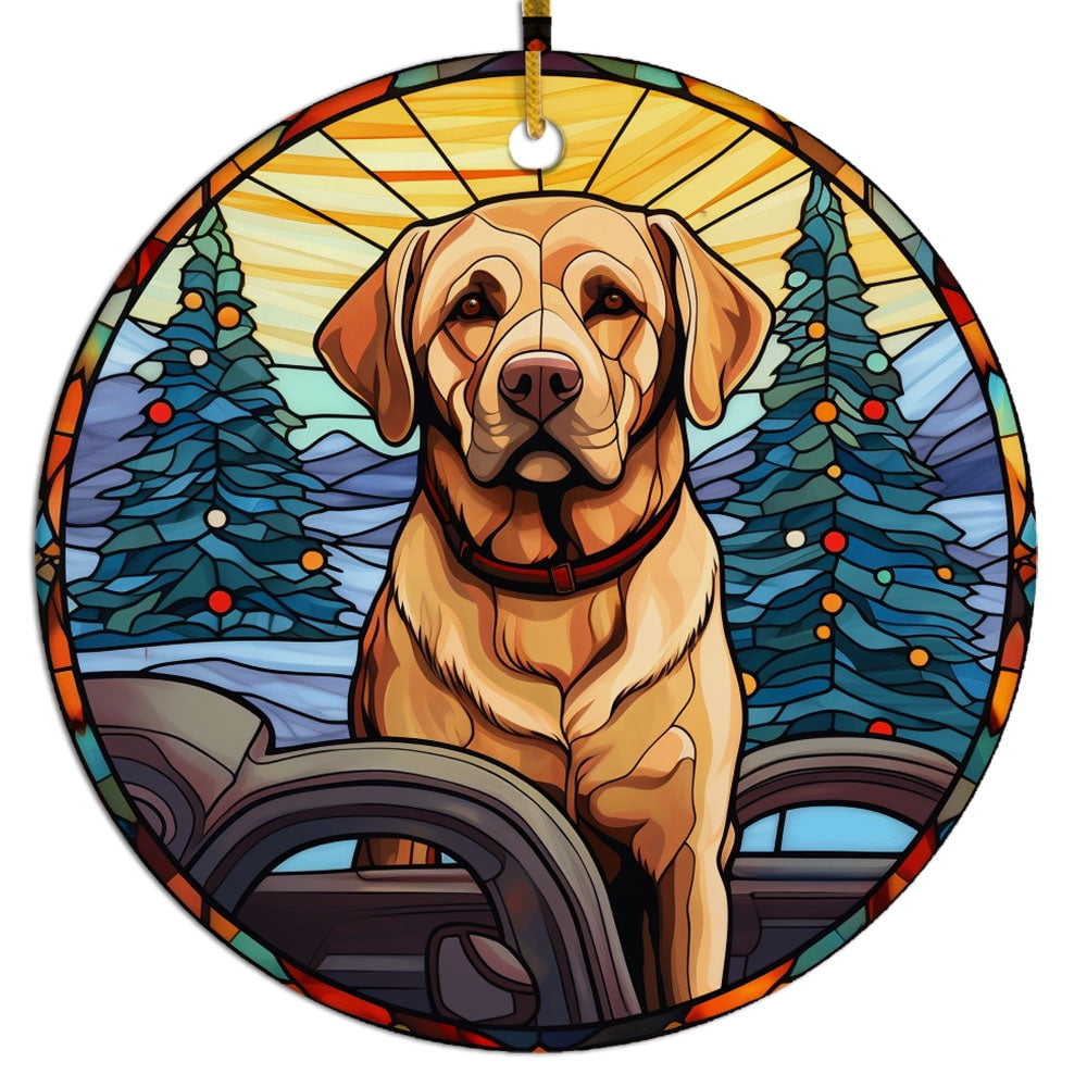 Tree Christmas Haging Ornaments 2025 - Labrador Retriever Dog Ornament ...