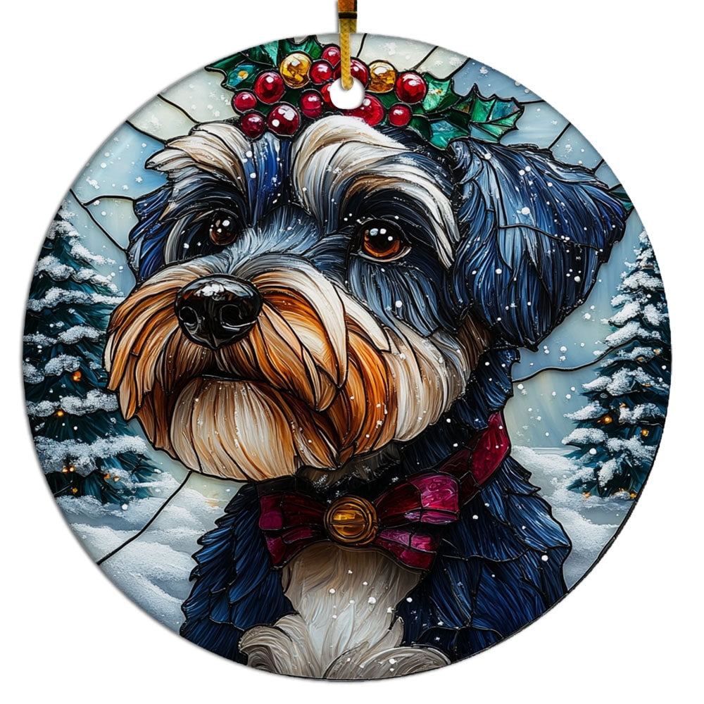 Tree Christmas Haging Ornaments 2025 - Miniature Schnauzer Dog ...