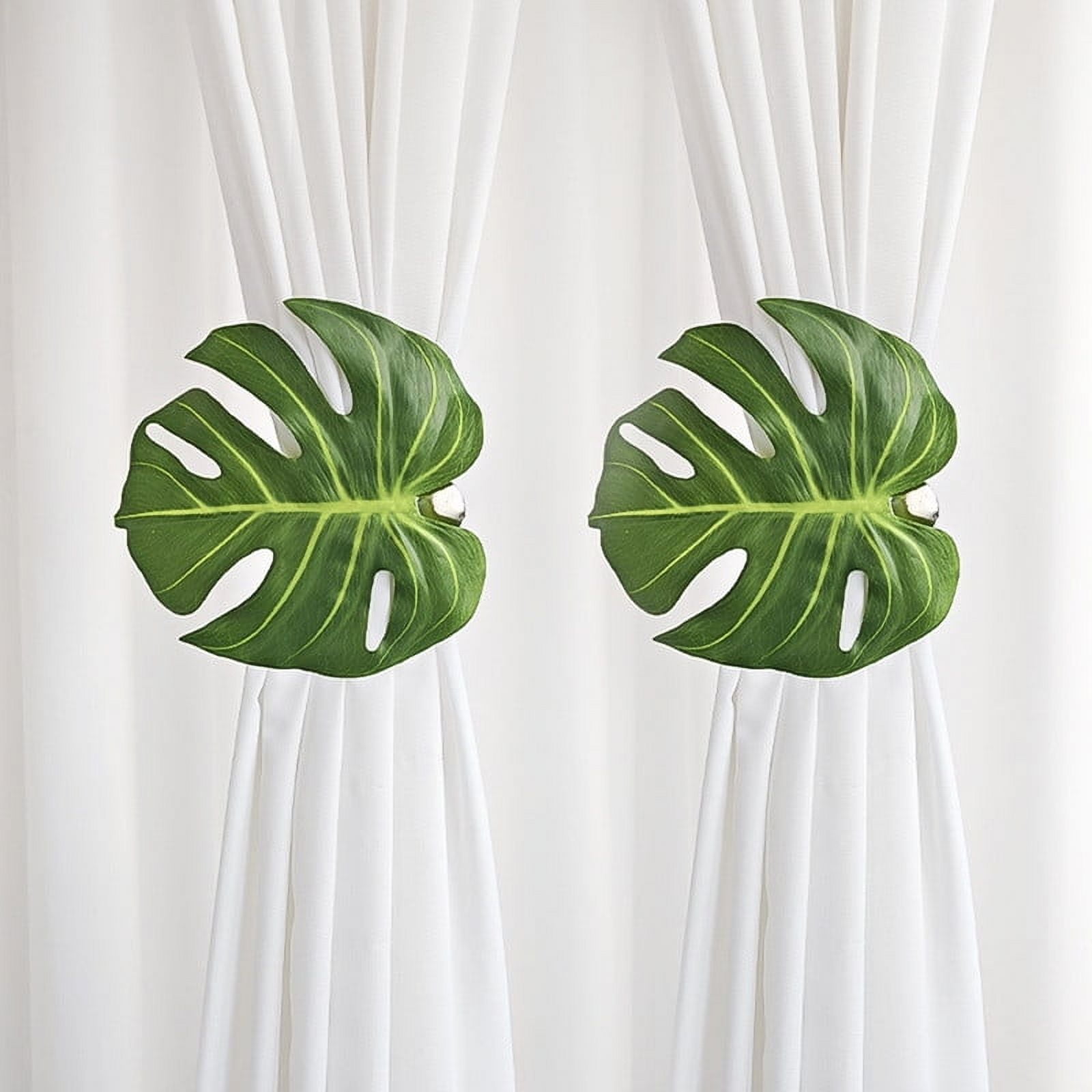 Tree City Bohemian Fresh Leaves Curtain Tiebacks Large set of 2(1 pairs ...