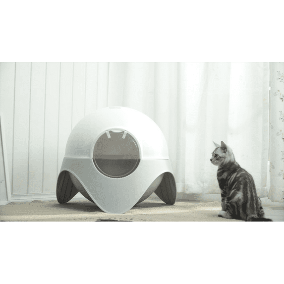 Tree City Modern capsule style cat toilet - safe, cosy and easy to ...