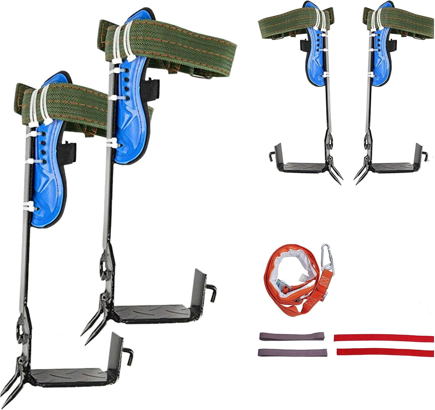 Tree Climber Gear Set, Tree Climbing Spikes Set with Safety Belt ...