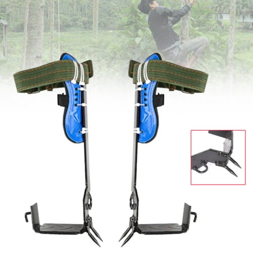 Tree Climbing Climbers Spike Hooks Gear + Set Safety Belt Adjustable ...