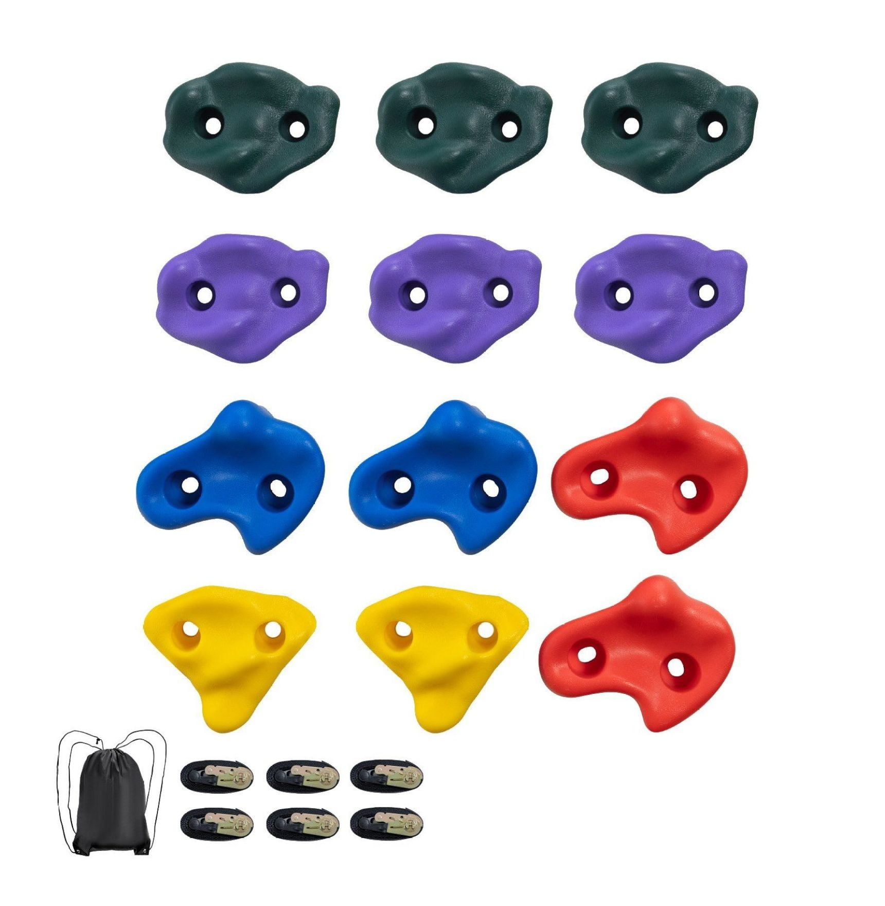 Tree Climbing Kit 12 Tree Climbing Holds 6 Ratchet Straps Outdoor ...