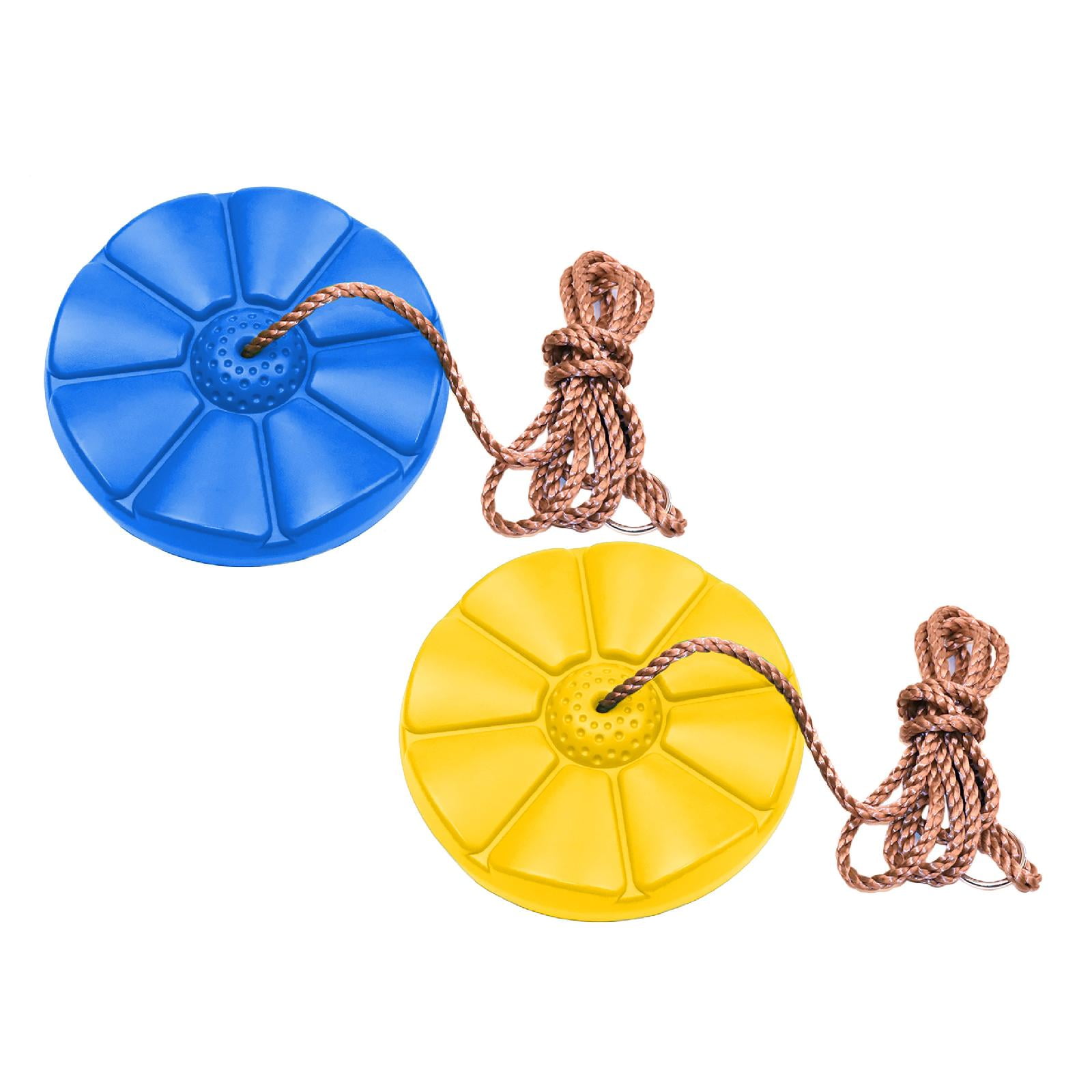 Tree Climbing Rope and Kids Disc Swing Seat Set, 11inch Kids Climbing ...