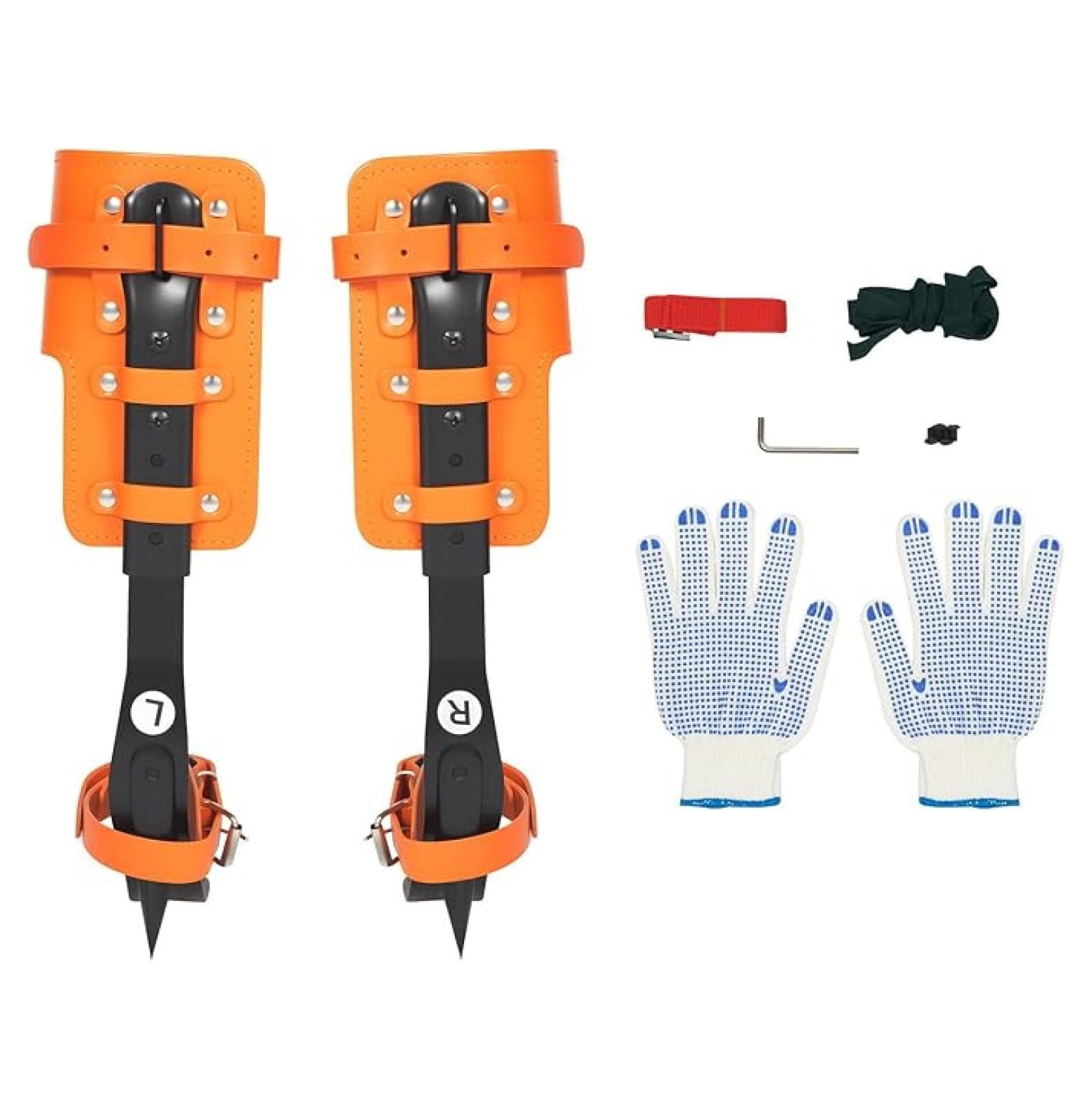 Tree Climbing Spikes,Climbing Spikes with Multi-Functional Belt, Steel ...