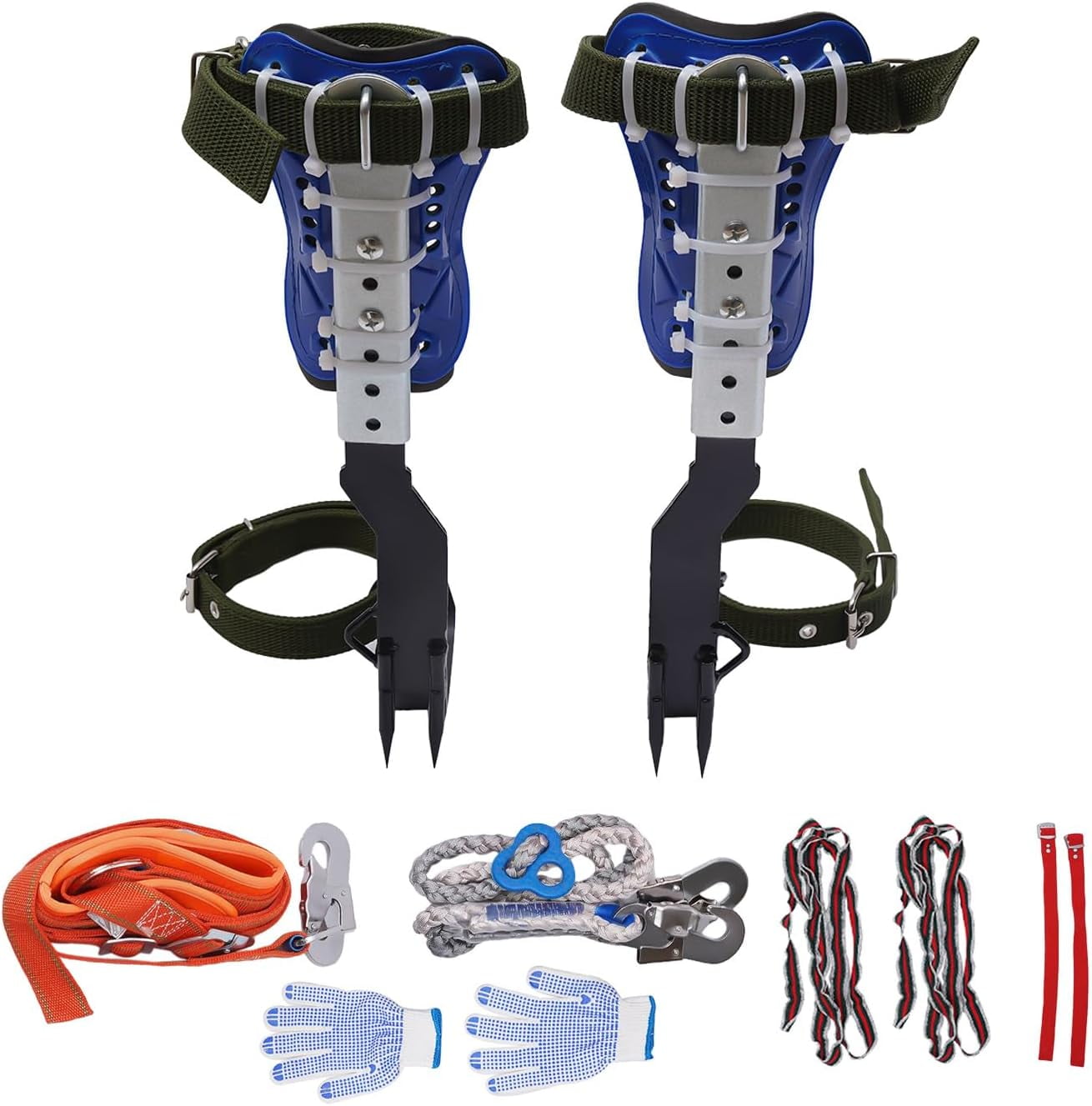 Tree Climbing Spikes Set, Adjustable Tree Climbing Gear, Arborist Tree ...