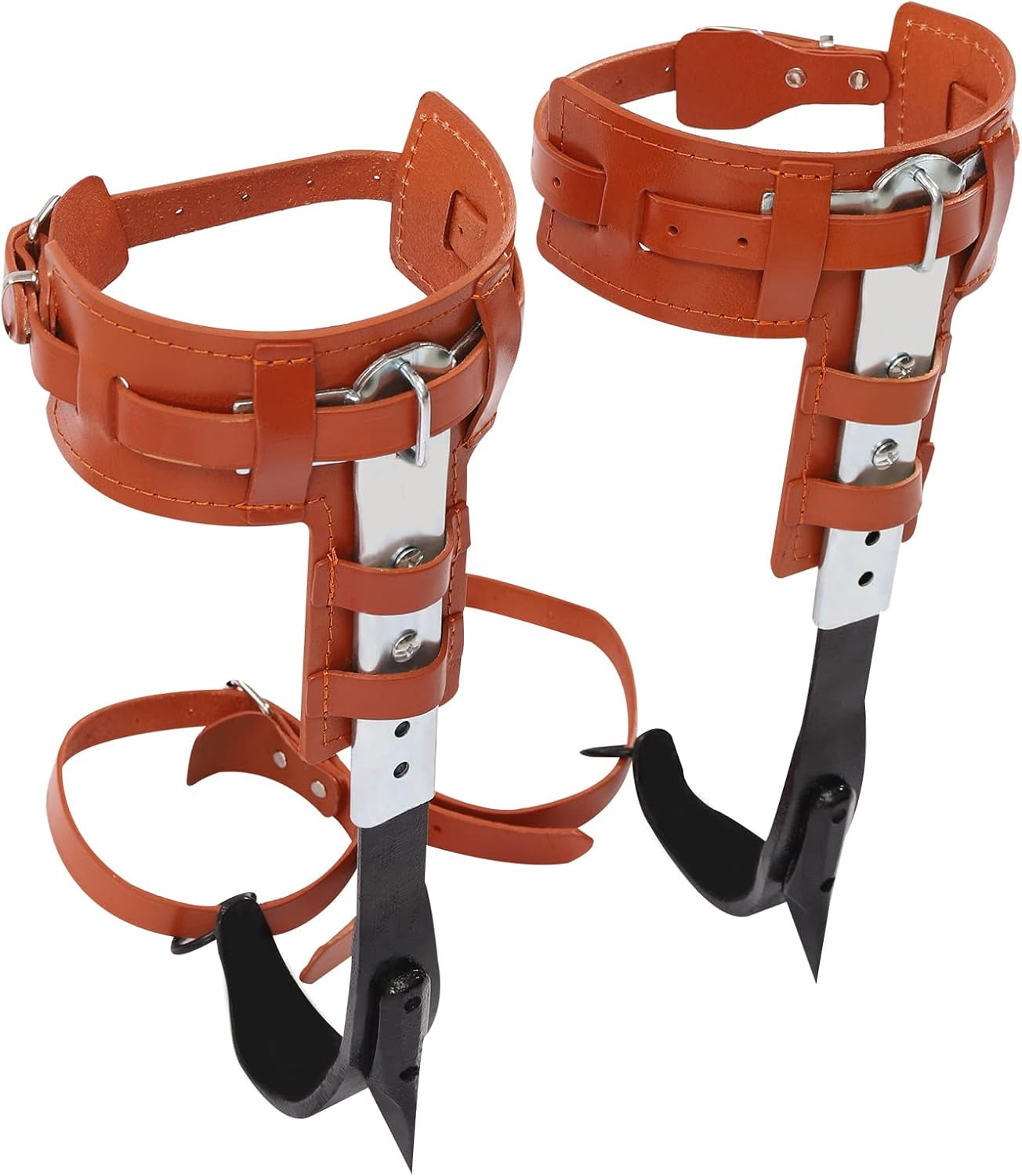 Tree Climbing Spikes Set, Leather Forged Tree Climbing Tool with ...