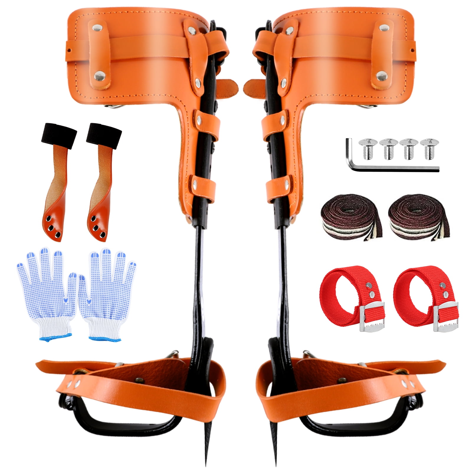 Tree Climbing Spikes Set, Leather Tree Climbing Gear, Tree Spikes for ...