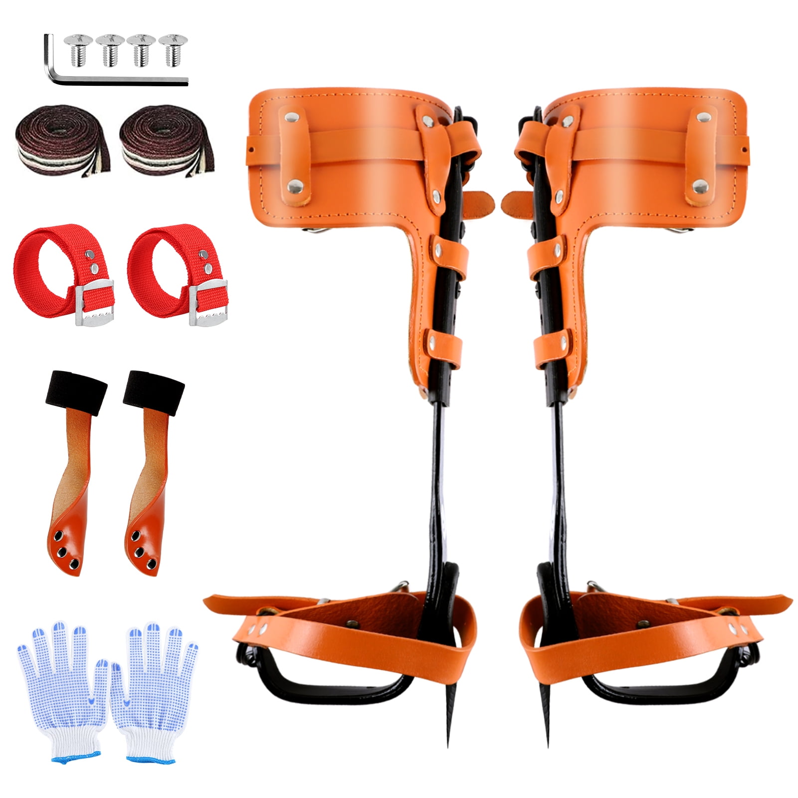 Tree Climbing Spikes Set, Upgraded Tree Climbing Gear Kit with ...