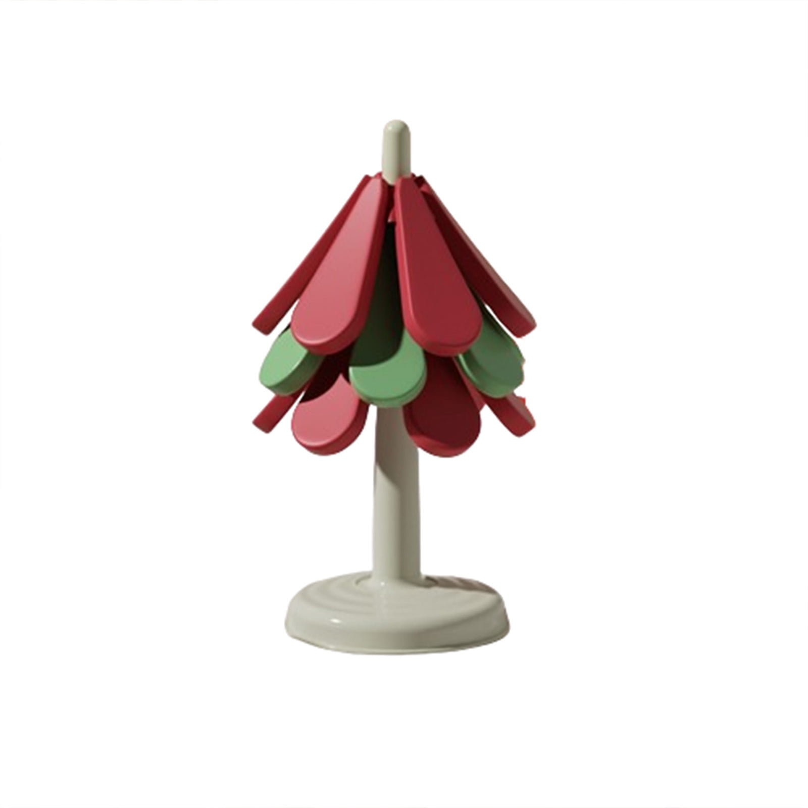 Tree Coasters, Wooden Christmas Tree Coasters Xmas Decorations Foldable ...