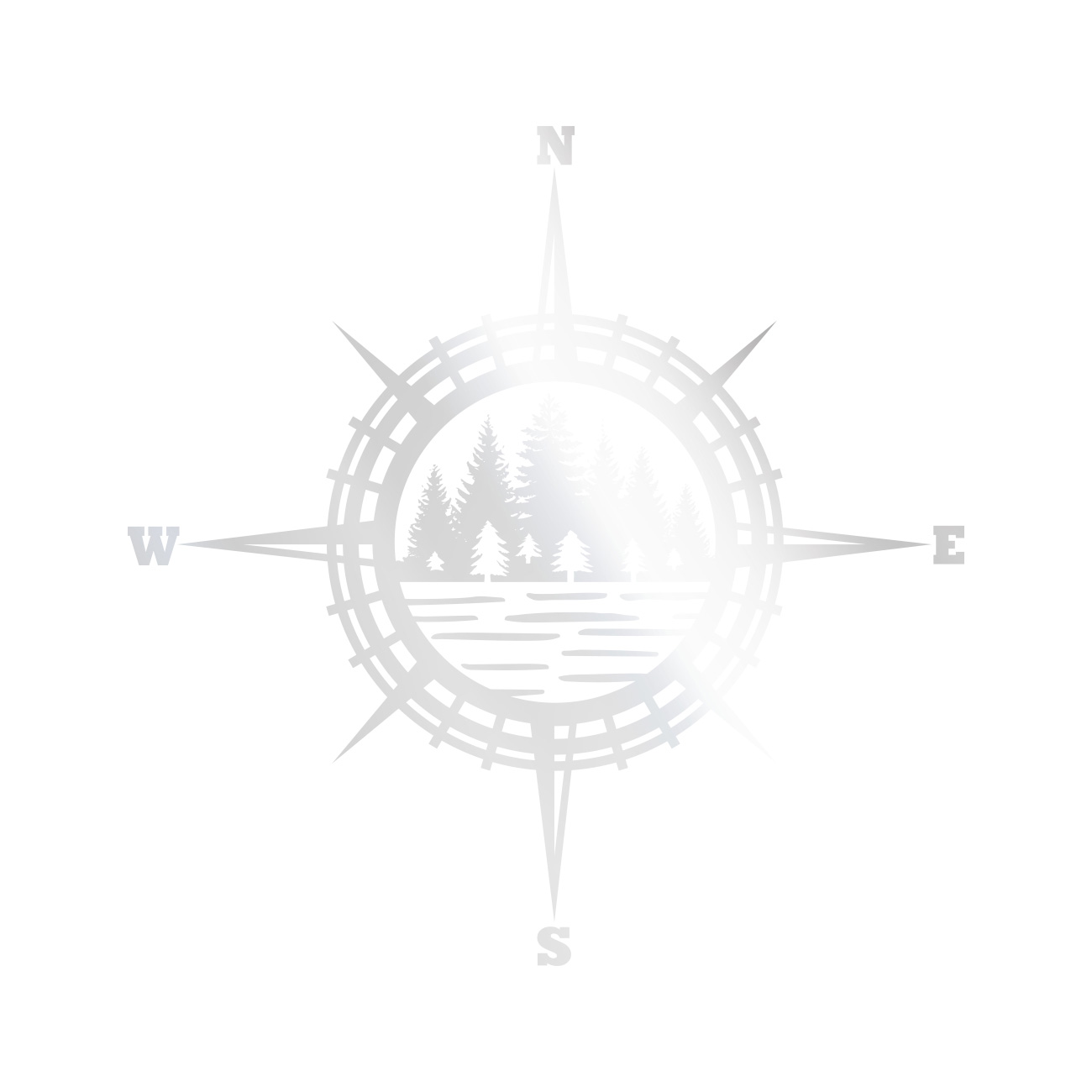 Tree Compass Sticker Decal Die Cut - Self Adhesive Vinyl - Weatherproof ...