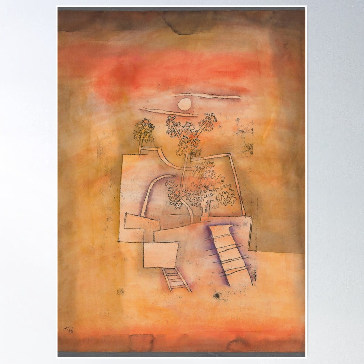 Tree Culture Gouache Abstract "Painting · Modern · Abstract Art " Paul ...