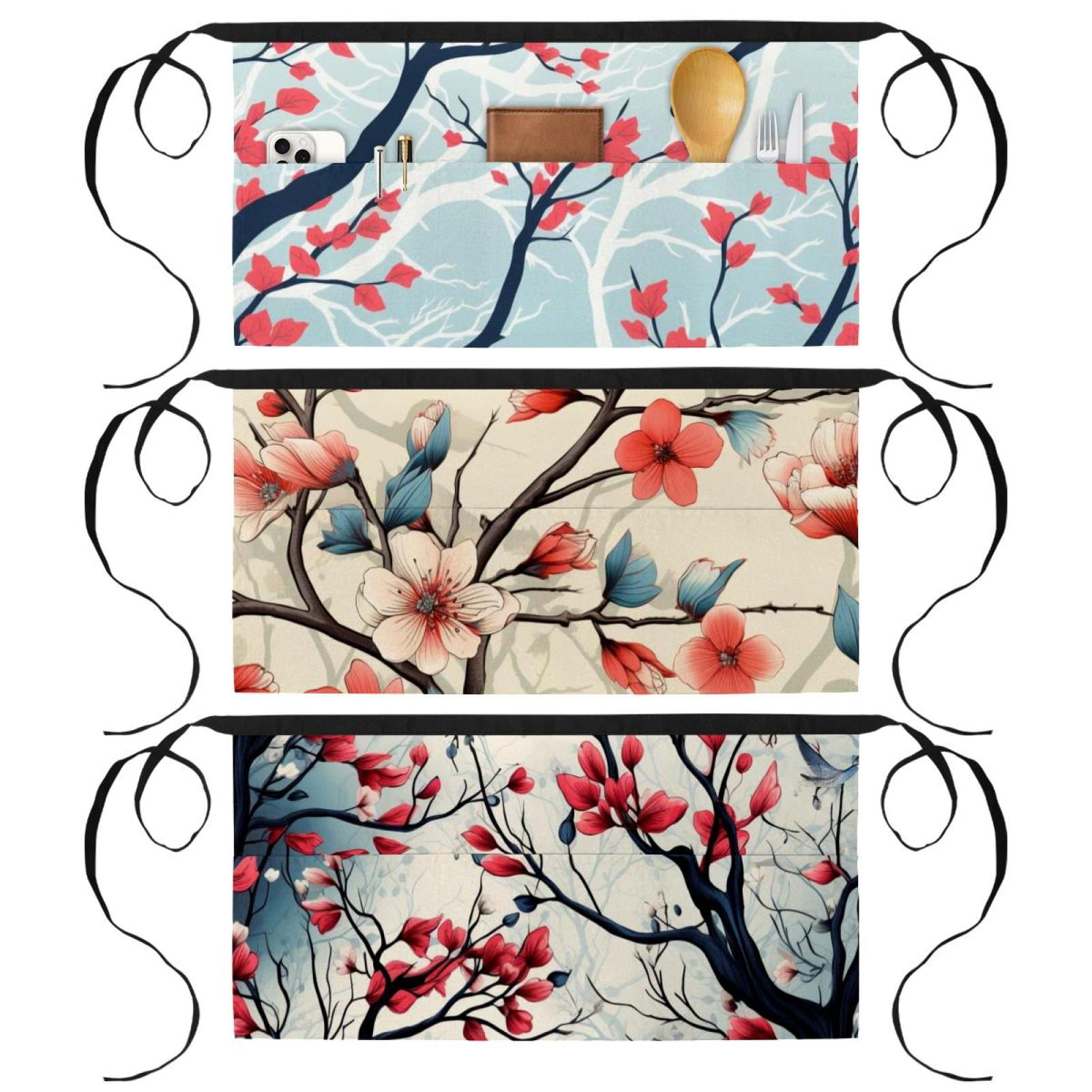 Tree Custom Printed Waiter Apron with 3 Pockets for Work - Walmart.com