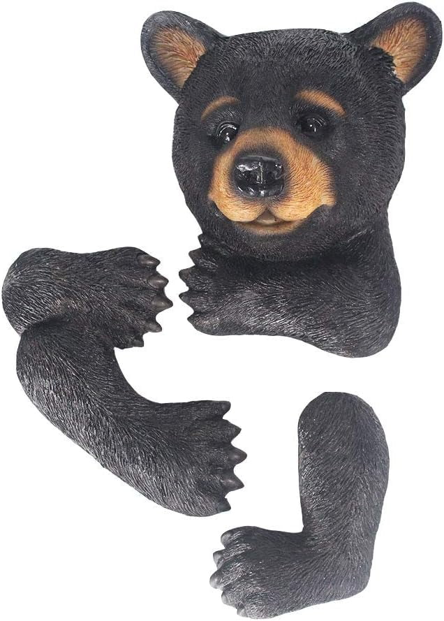 Tree Decor Outdoor Scuplture Baby Bear Up a Tree Garden Peeker Tree ...