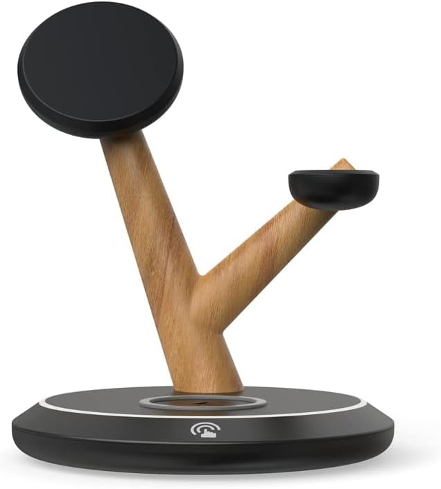 Tree Design Fast 3-in-1 Wireless Charging Station for iPhone 11/12/13 ...