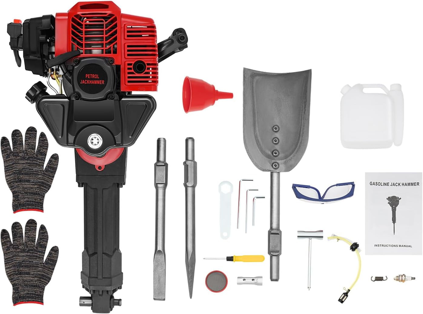 Tree Digging Machine, 52cc 2-Stroke Gas Powered Excavator, Handheld ...