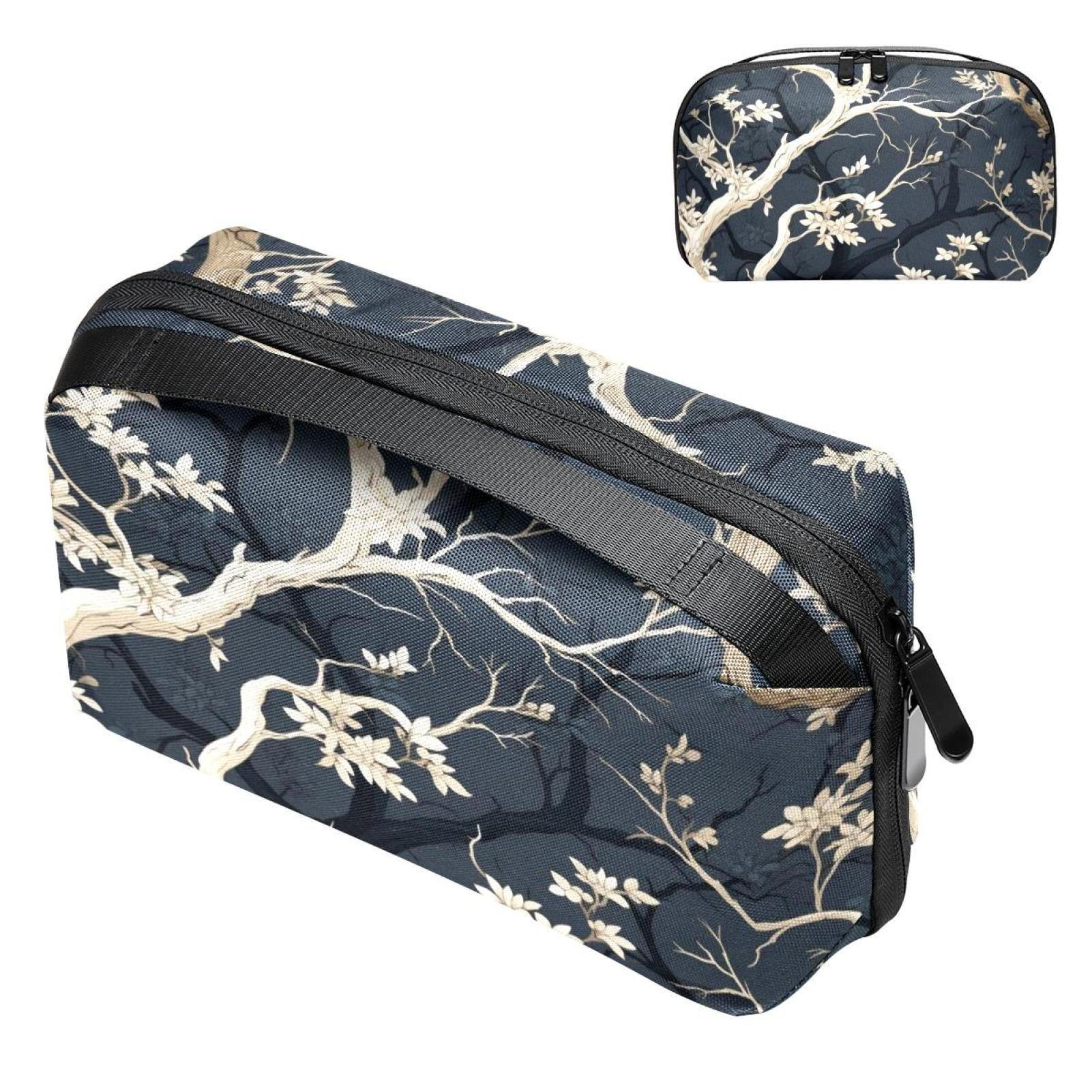 Tree Electronic Organizer Travel Case, Waterproof Oxford Cloth Storage Pouch Bag, Box with Cord ...
