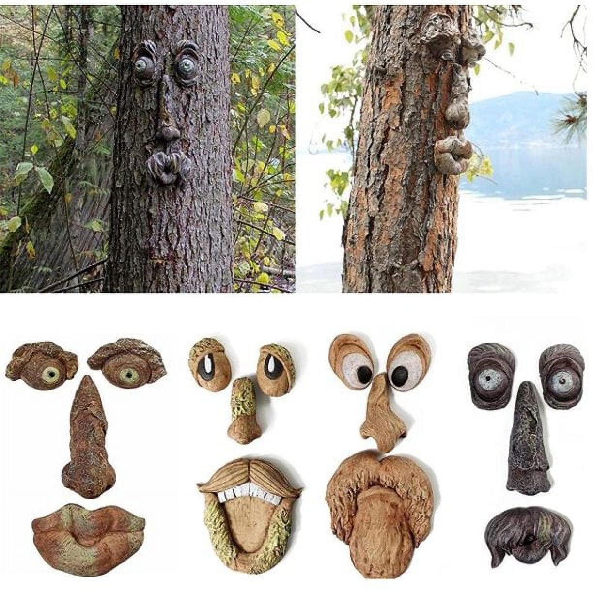 Tree Face Forest Spirit,Tree Trunk Decoration, Weatherproof, Hanging ...