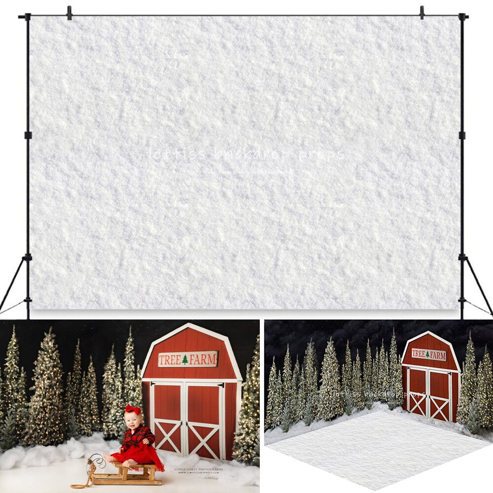 Tree Farm Barn Backdrops Kids Winter Portrait Photography Adult Child ...