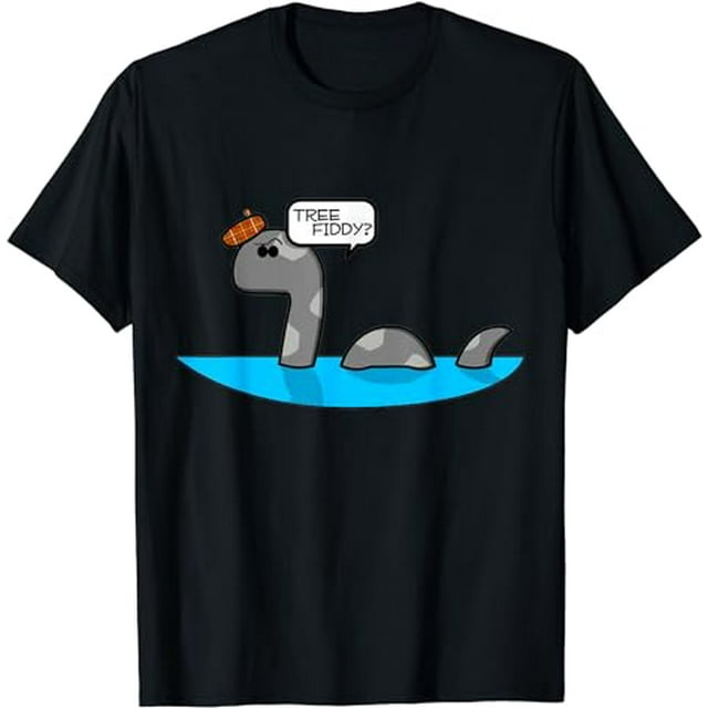 Tree Fiddy T-Shirt Funny Loch Ness Monster Nessie Tee 3.50 - Walmart.com