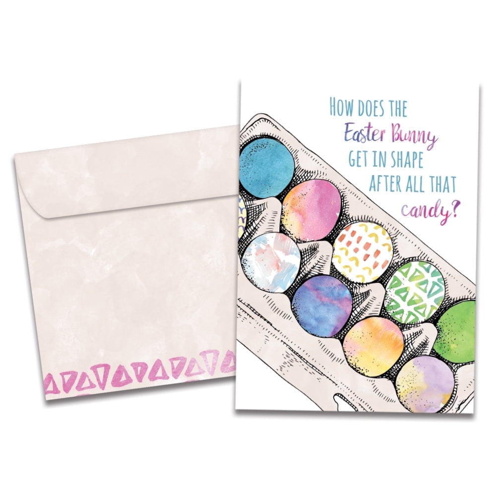 Tree-Free Greetings Easter Greeting Card, 5 x 7, Bunny Diet (GO60467 ...