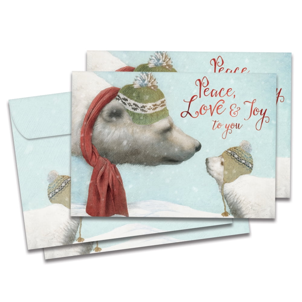Tree-Free Greetings Holiday Greeting Card 2 Pack with Matching ...