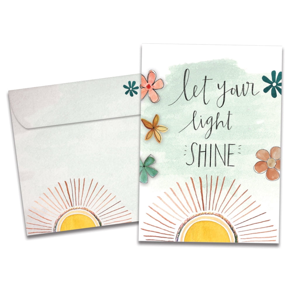 Tree-Free Greetings Just Because Greeting Card, 5x7, Let Your Light ...
