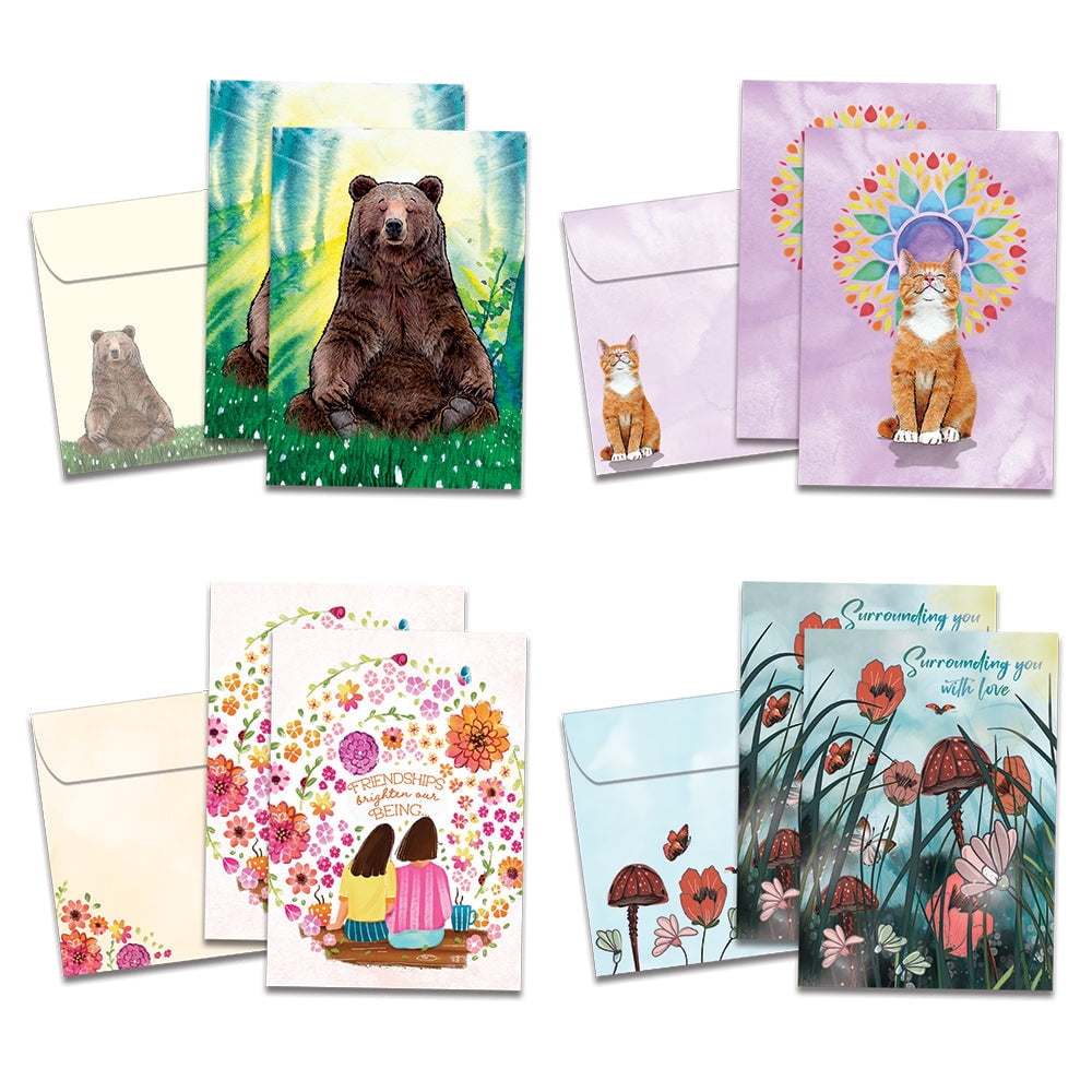 Tree-Free Greetings Just Because Greeting Card 8 Pack, 100% Recycled ...