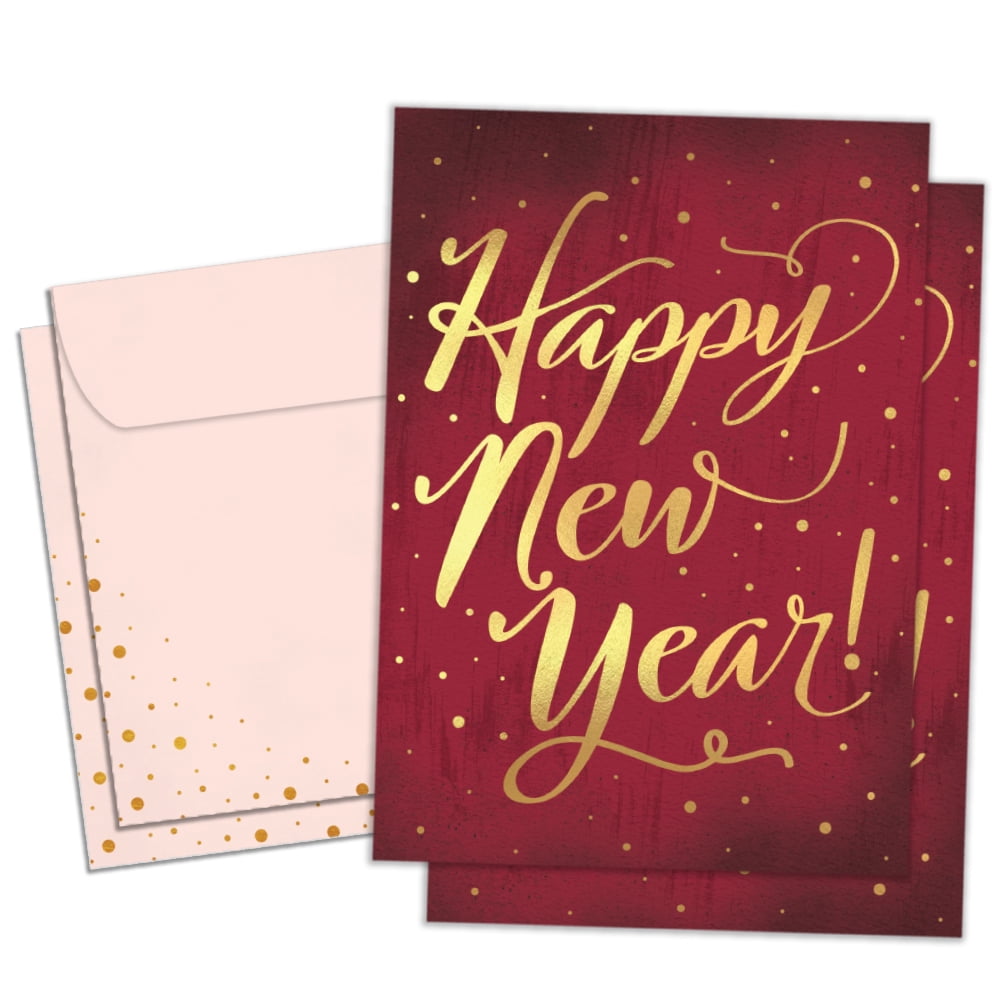 Tree-Free Greetings New Year Greeting Card 2 Pack, 100% Recycled Paper ...