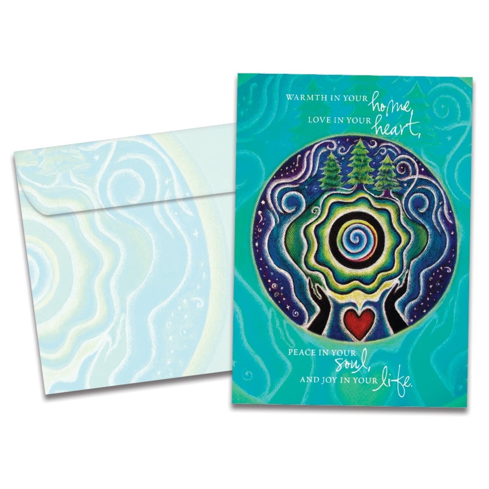 Tree-Free Greetings Solstice Greeting Card, 5x7, Holiday Mandala ...