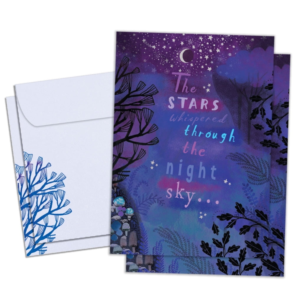 Tree-Free Greetings Solstice Greeting Card 2 Pack, 5x7, Whispering ...