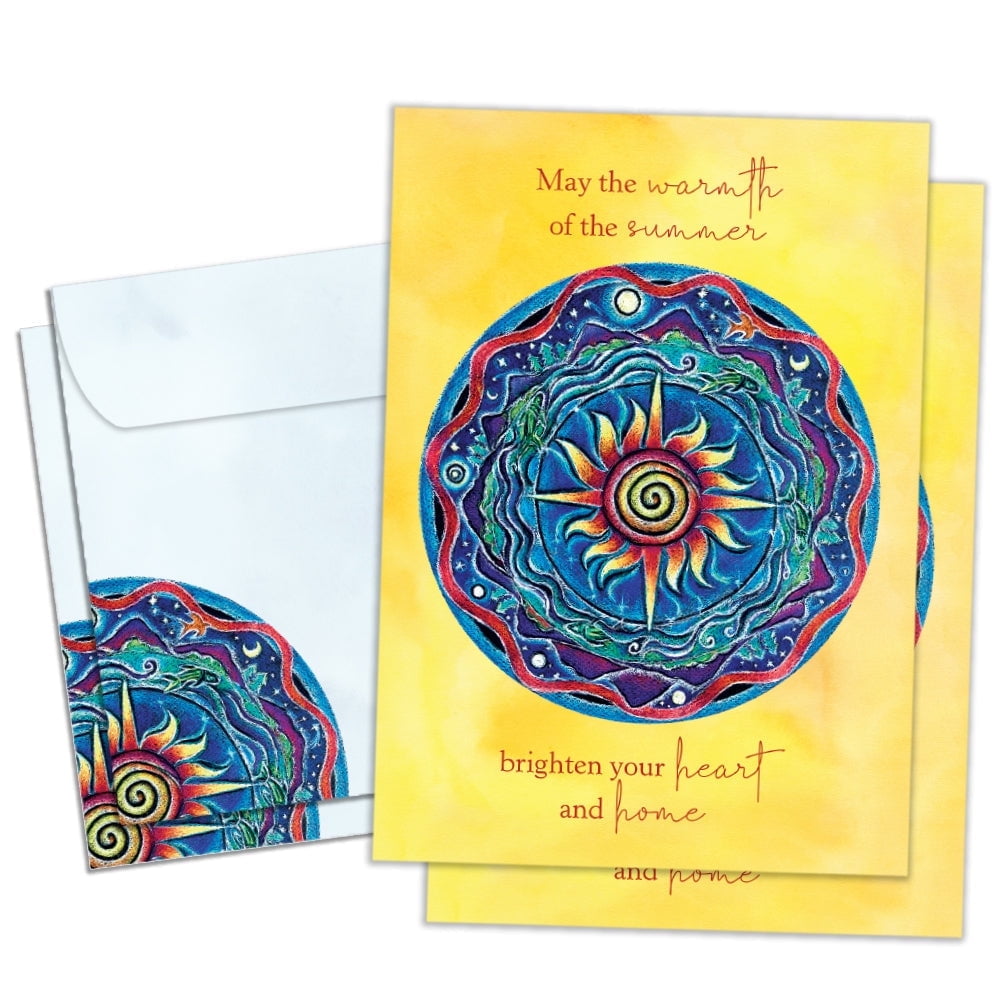 Tree-Free Greetings Summer Solstice Greeting Card 2 Pack, 5x7, Warmth ...