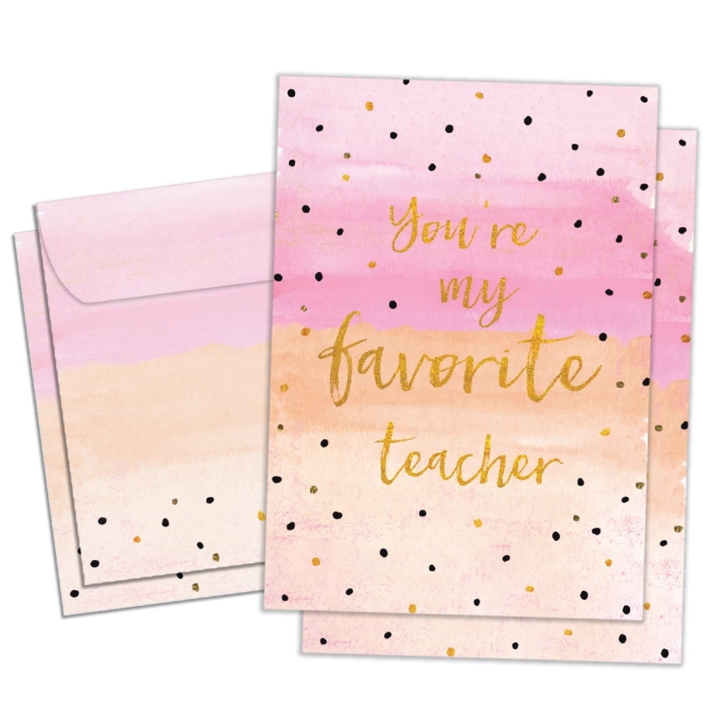 Tree-Free Greetings Teacher Appreciation Greeting Card 2 Pack, 5x7, You ...