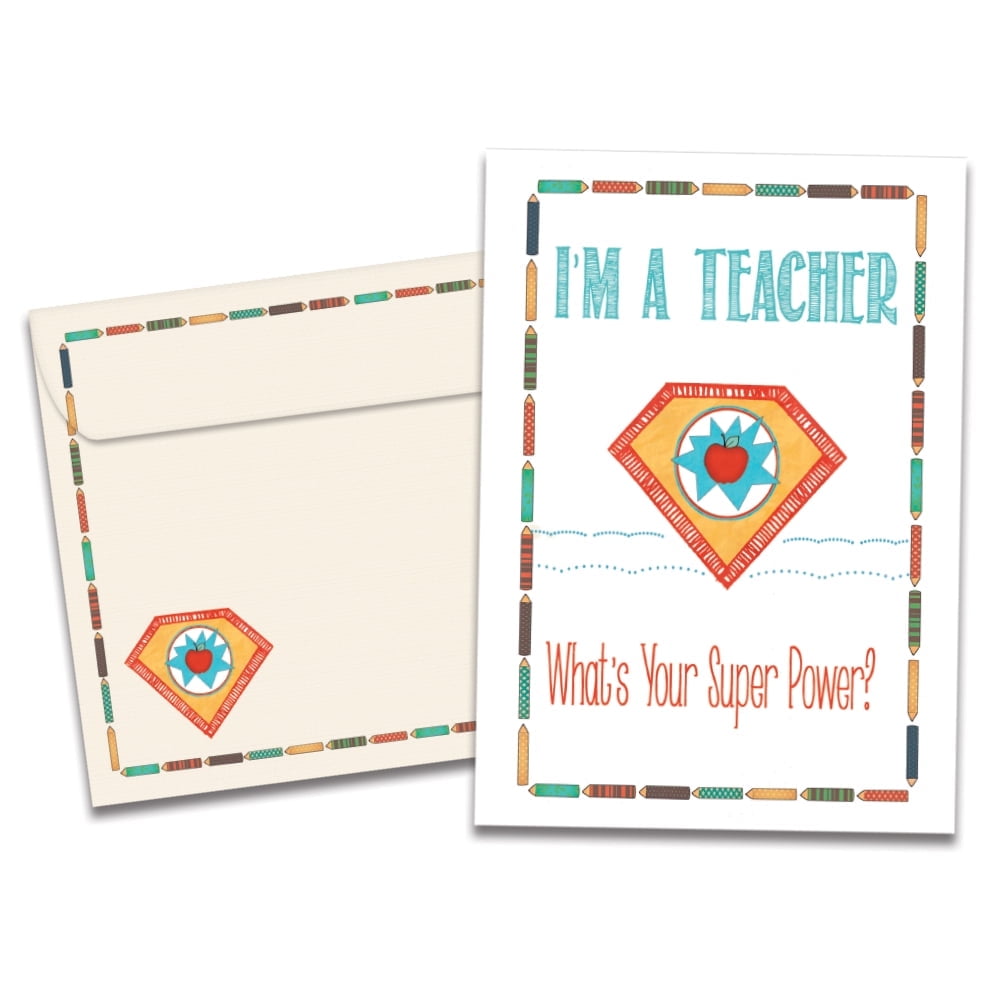 Tree-Free Greetings Teacher Appreciation Greeting Card, 5x7, Teacher ...