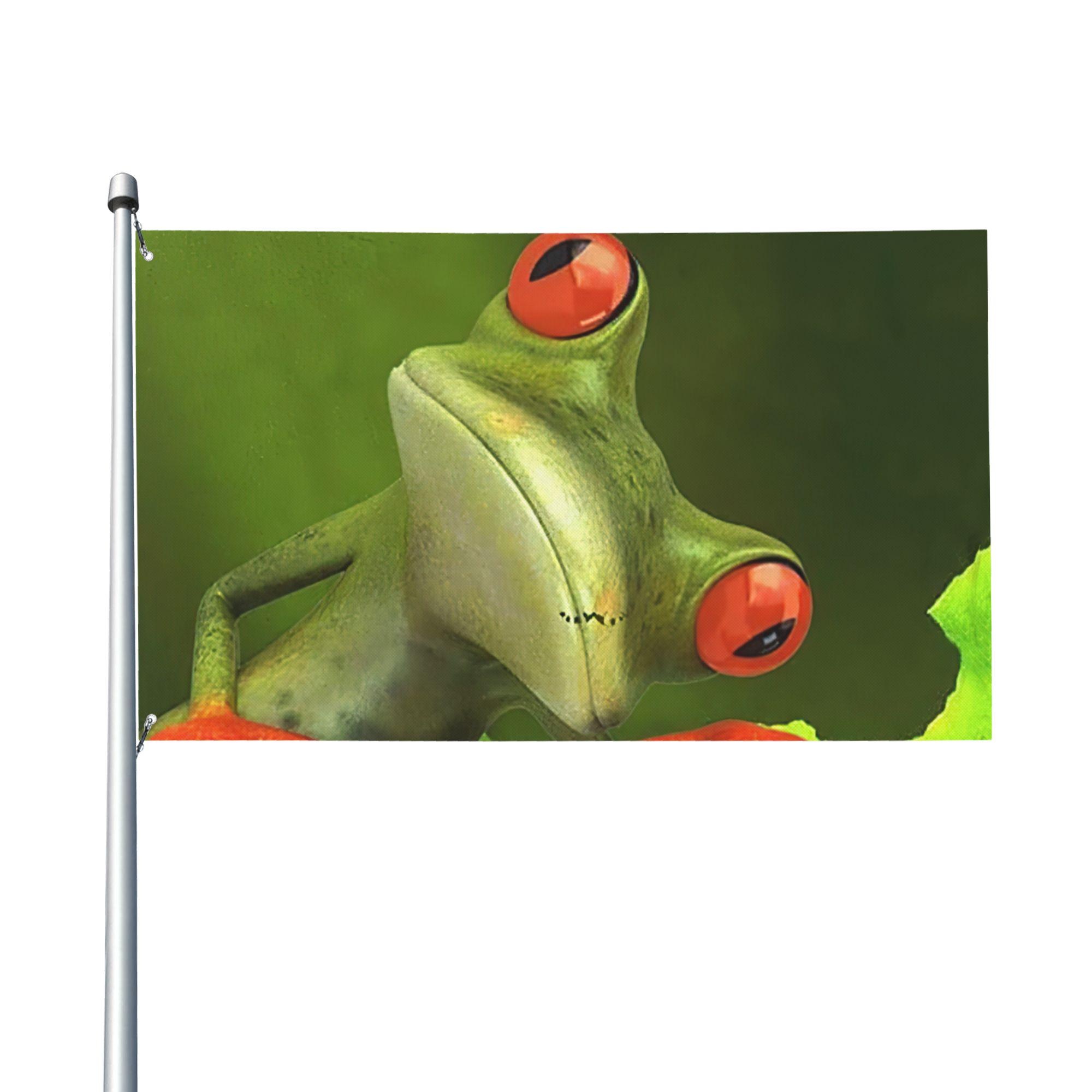 Tree Frog Flag Built For Outdoor Use America Banner Flags Garden Yard ...