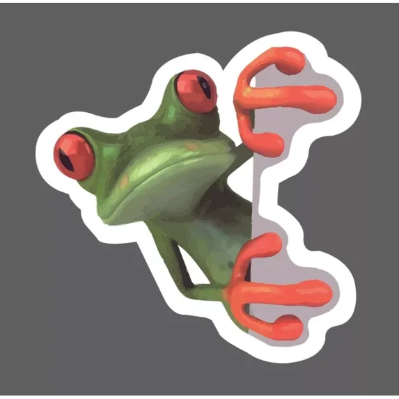 Tree Frog Sticker Green Waterproof Sticker Phone Decal Water Bottle ...