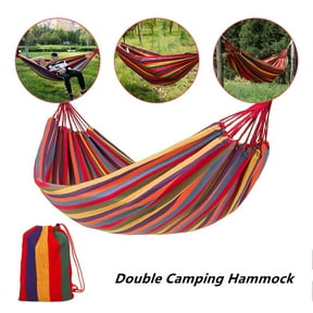 Basics Double 2 Person Heavy Duty Hammock with Space Saving Steel Stand ...