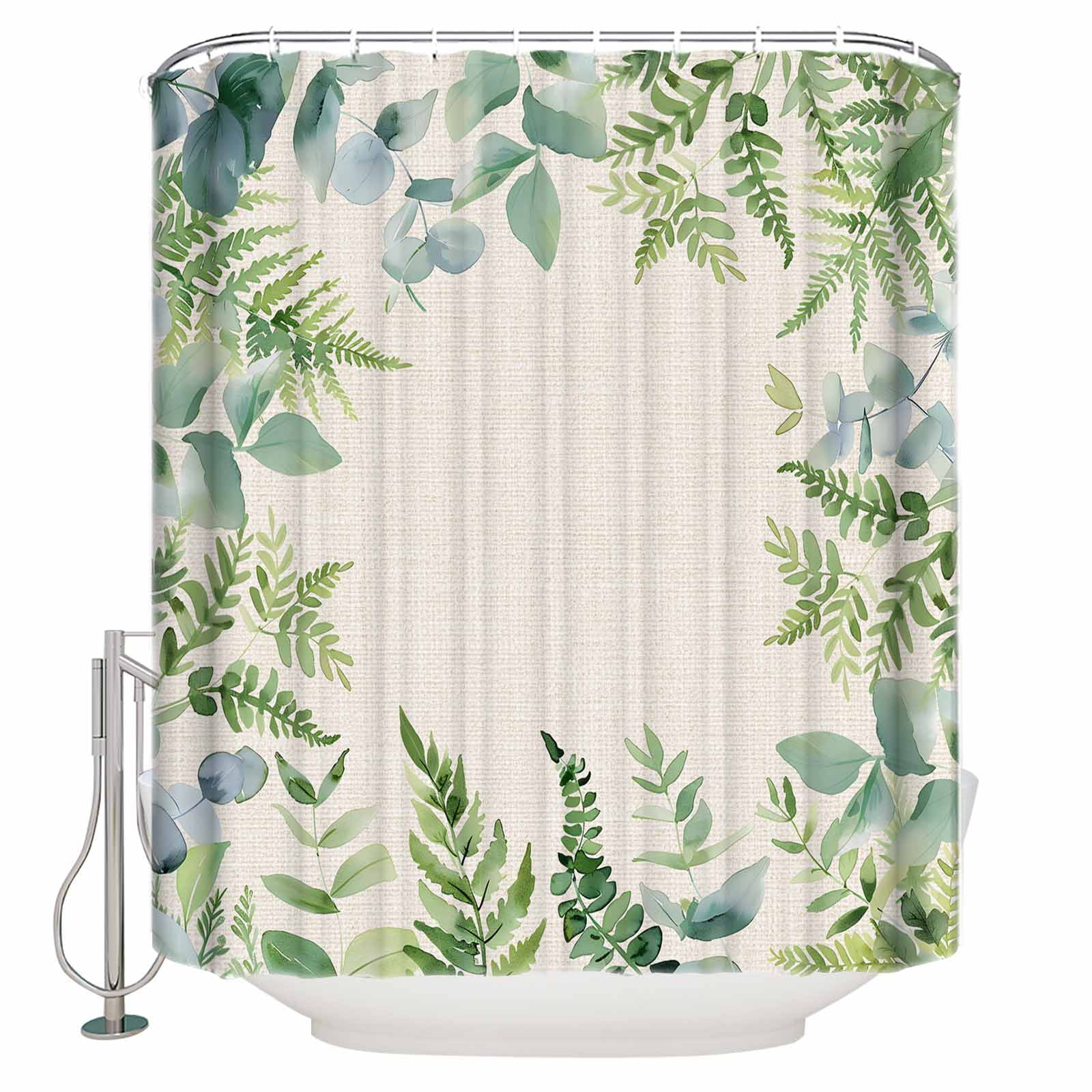 Tree No Hook Shower Curtain with Snap in Liner Independence Day Red ...