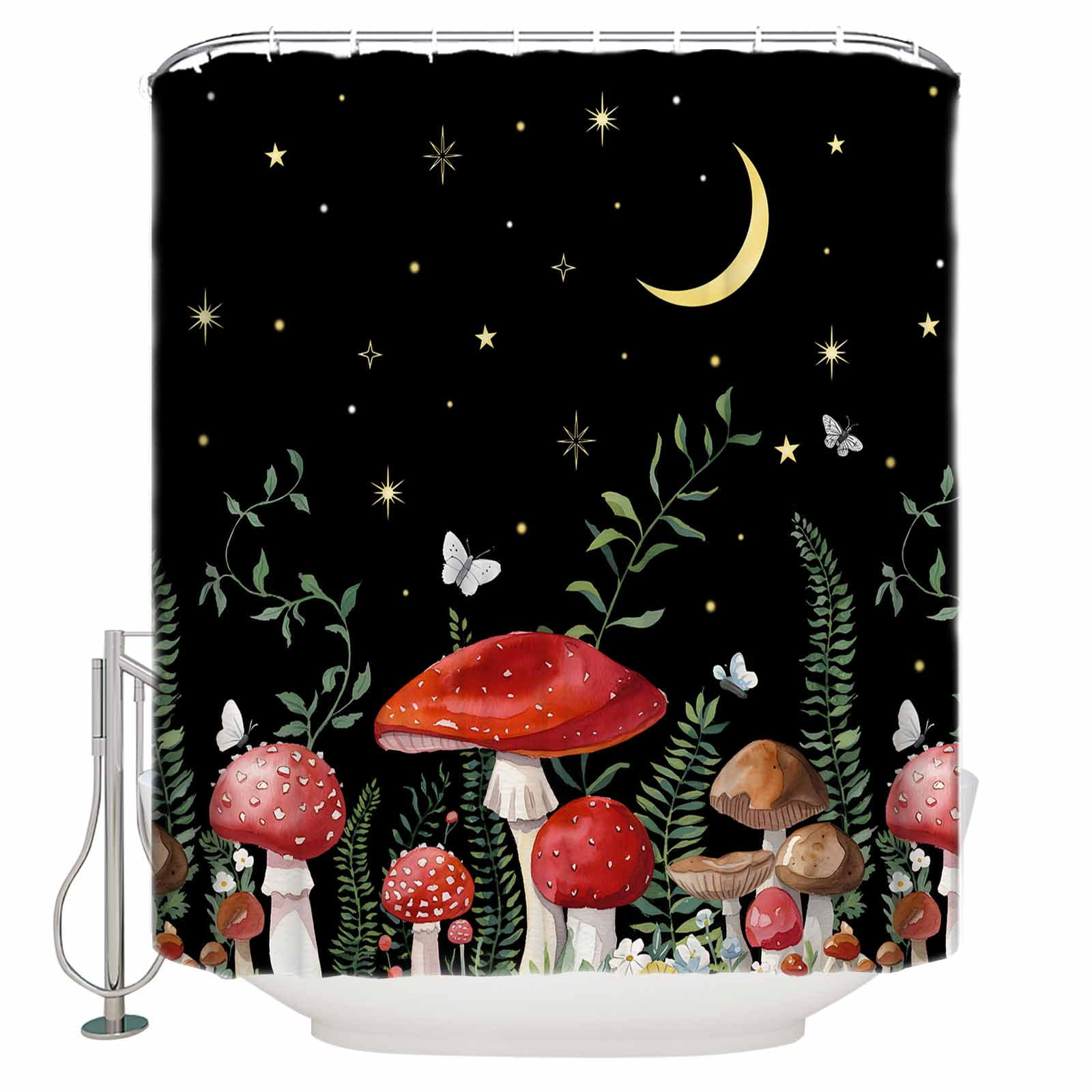 Tree No Hook Shower Curtain with Snap in Liner Sunflower Lavender ...